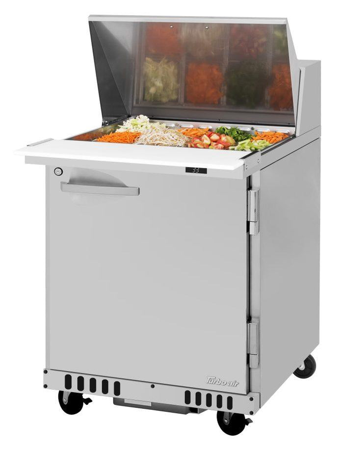 Turbo Air PST-28-12-FB-N(-L) " PRO Series Mega Top Sandwich/Salad Prep Table w/ Refrigerated ...