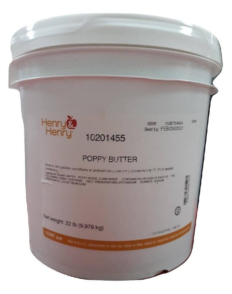 Henry and Henry Poppy Butter Filling (Poppy Seed) 22# | Donut-Supplies.Com