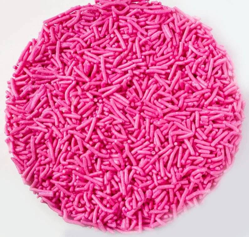 Pink Decorettes / Sprinkles / Jimmies | Donut-Supplies.Com