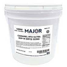Major Caramel Dip & Dry Icing- 22 pound pail | Donut-Supplies.Com
