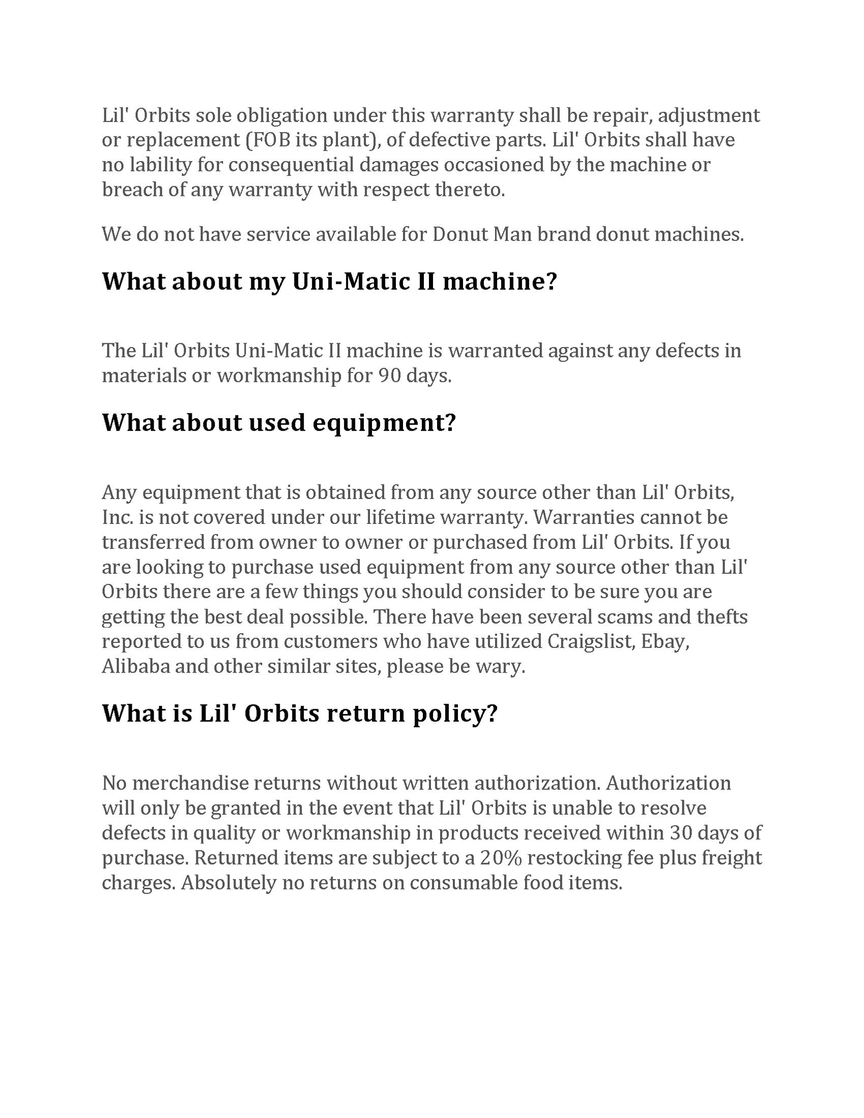 Hopper kit with Dual Mini Plunger Lil Orbits | Donut-Supplies.Com