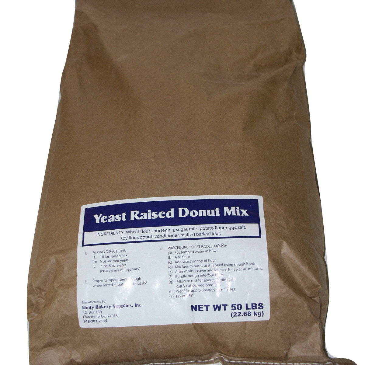Bulk Priced Blue Label Raised Donut Mix- 40 bag pallet